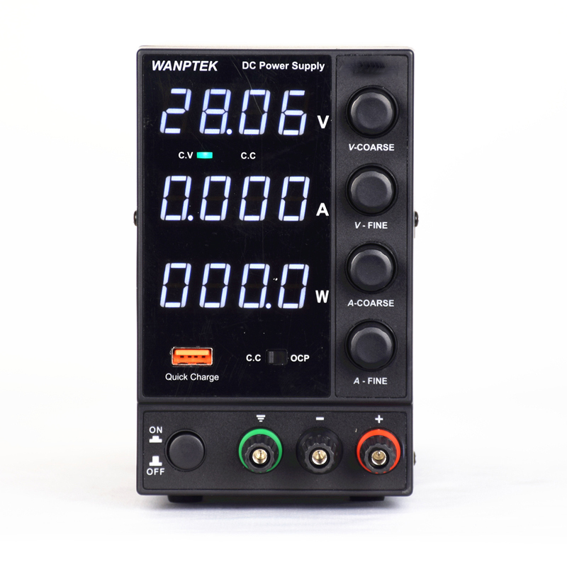 WANPTEK Adjustable Power Supply DC Regulated Digital Voltage 30 V 5 A ...