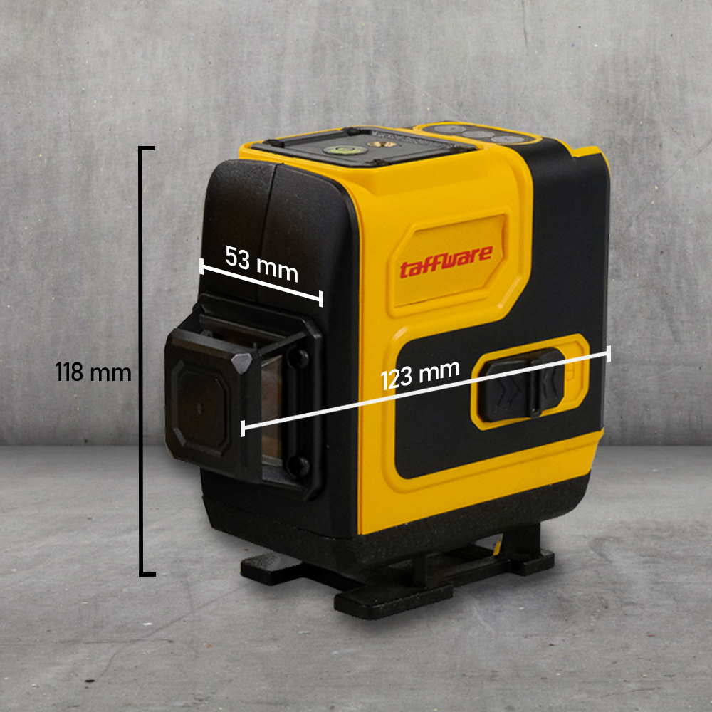 Taffware Laser Level Green Beam 12 Lines Self Leveling Ground and Wall ...