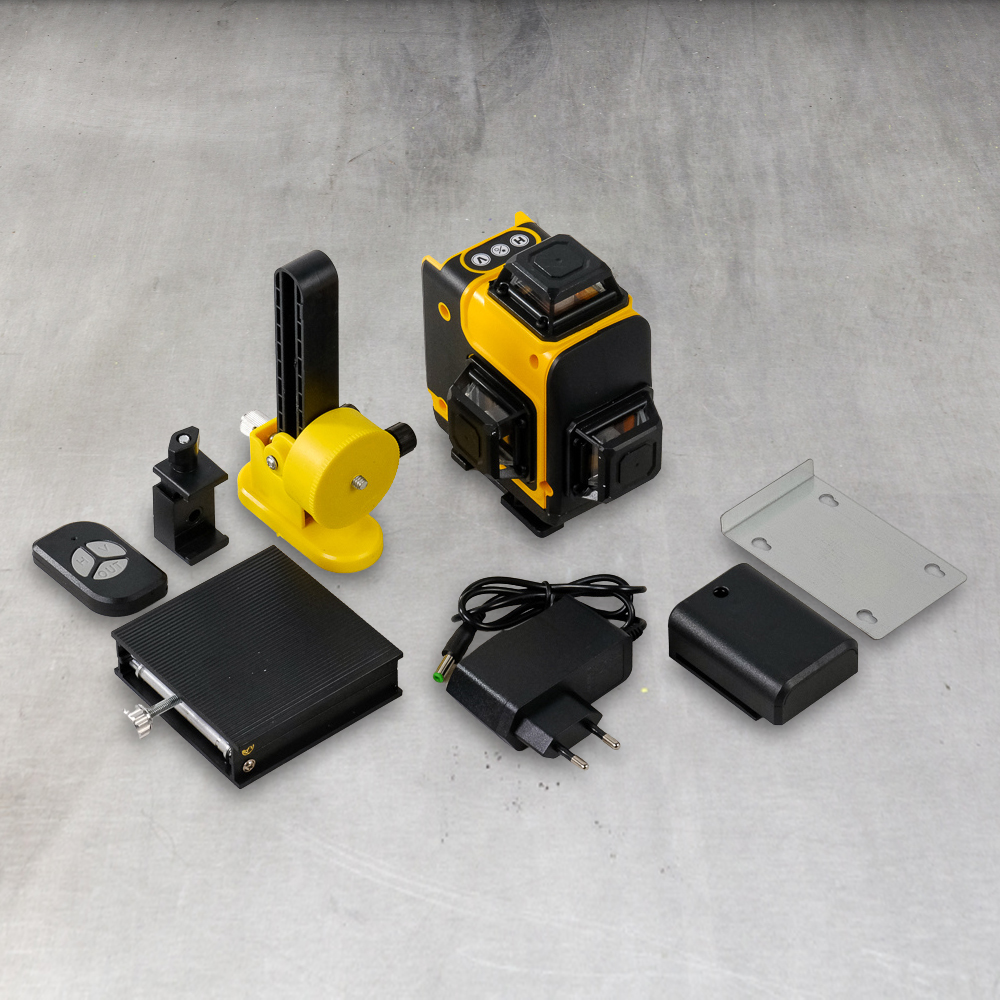 Taffware Laser Level Green Beam 16 Lines 4D Leveling Ground and Wall ...