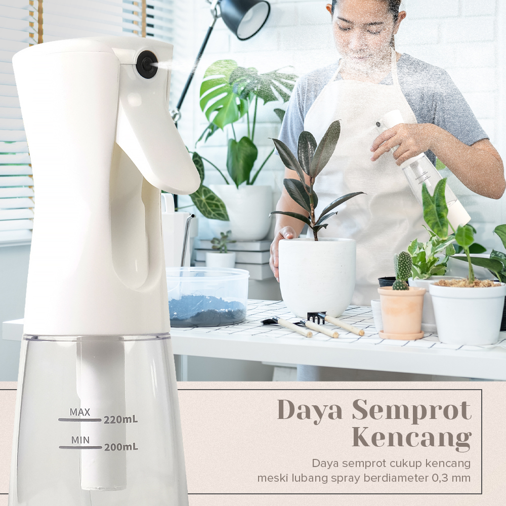 YIJIE Botol Spray Semprotan Tanaman Home Garden Water 220ml - JCC005-X ...