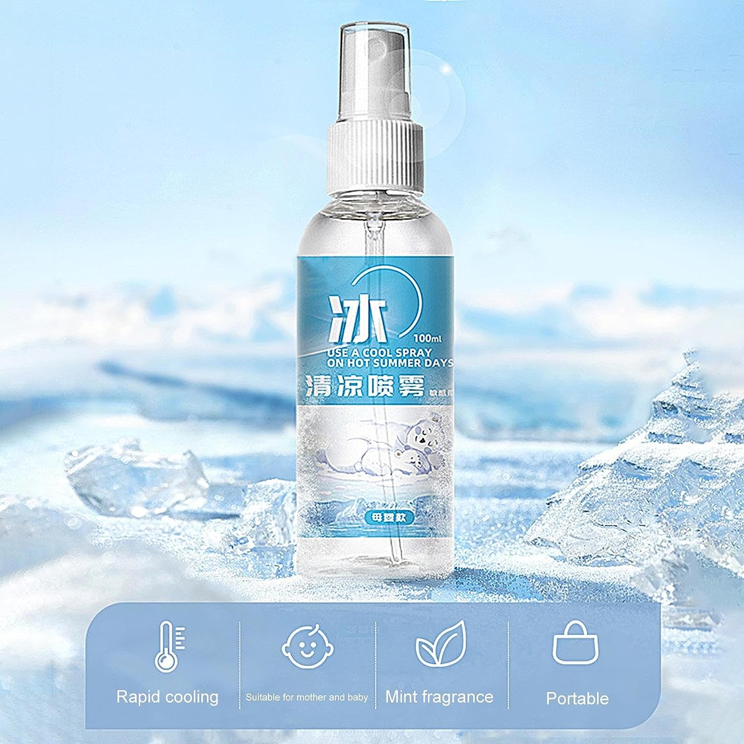 MAILI Semprotan Dingin Multifungsi Sport Cooling Spray Mint 100ml ...