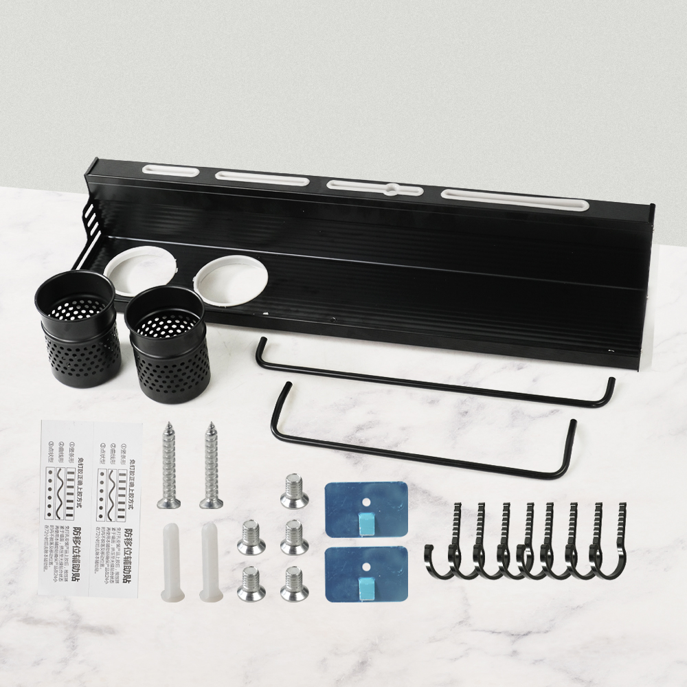 Saintbo Rak Organizer Dapur Kitchen Storage Rack 57.5cm - G61 - Black ...