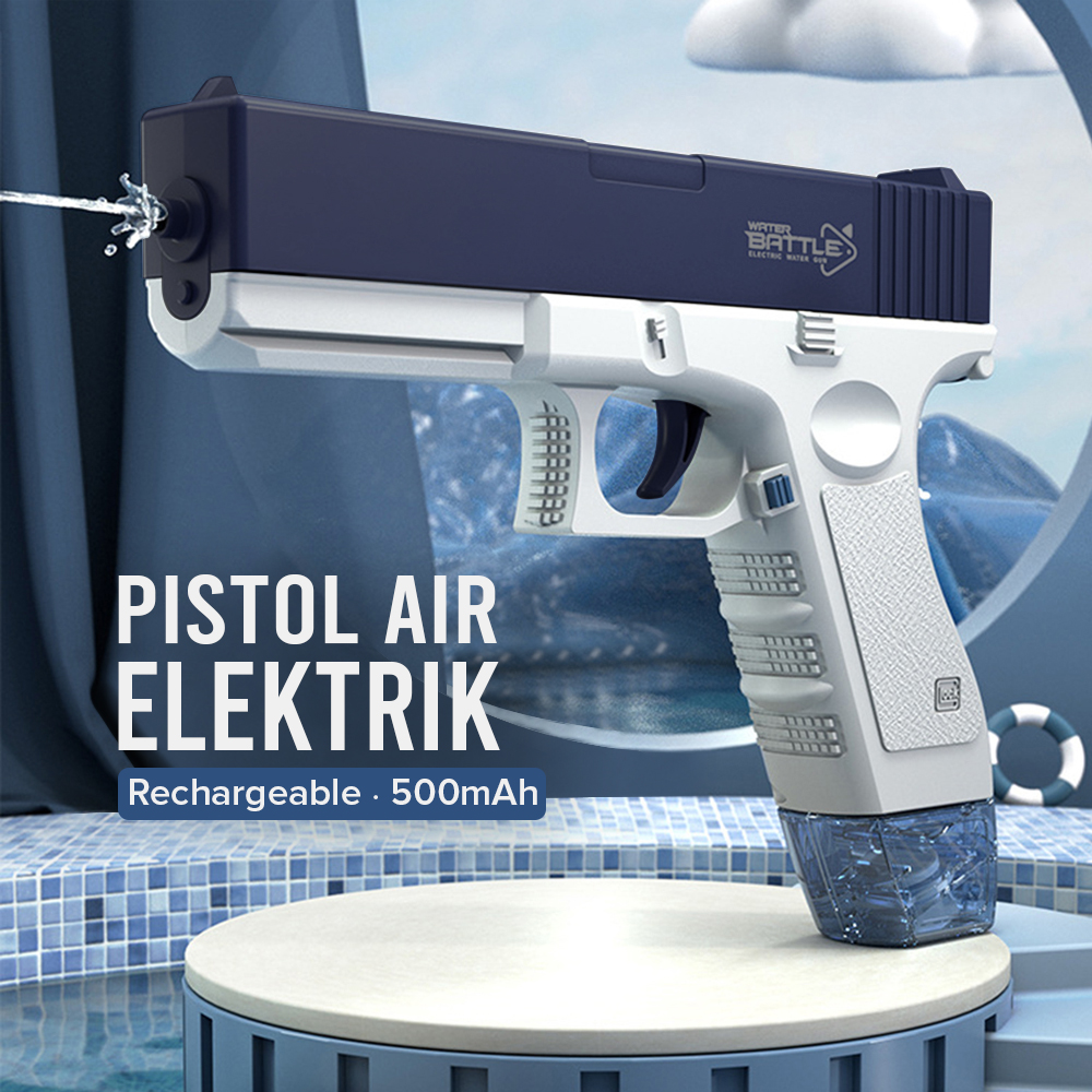 QIDODO Pistol Air Mainan Elektrik Water Gun Rechargeable 500mAh - Q522 ...