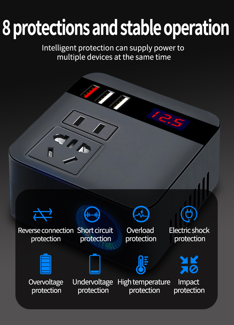 EAFC Car Power Inverter Charge Universal Multifunction 12/24 V - EA-24 ...