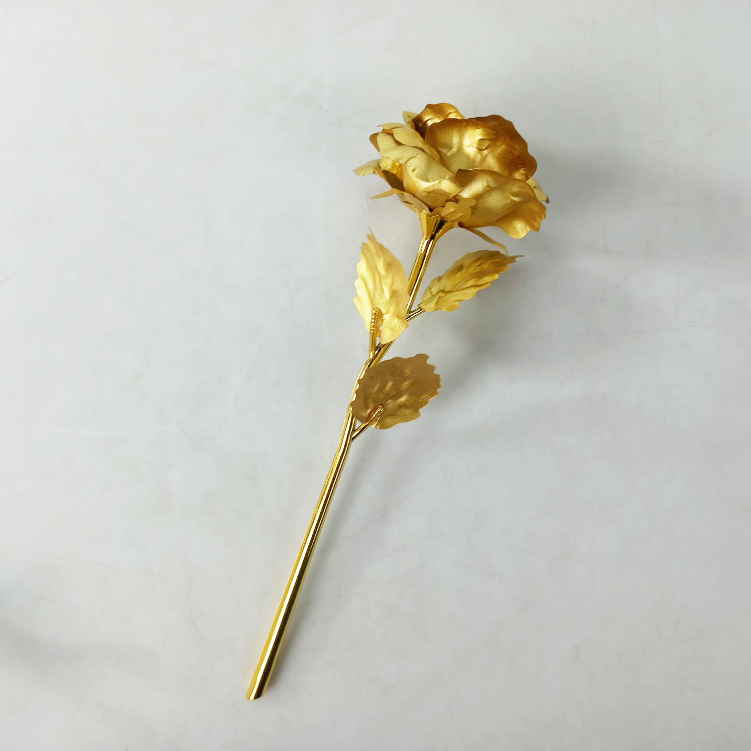 JIUZHO Bunga Mawar Dekorasi Artificial Rose Gold Foil Rose 24K - JZ-240 ...