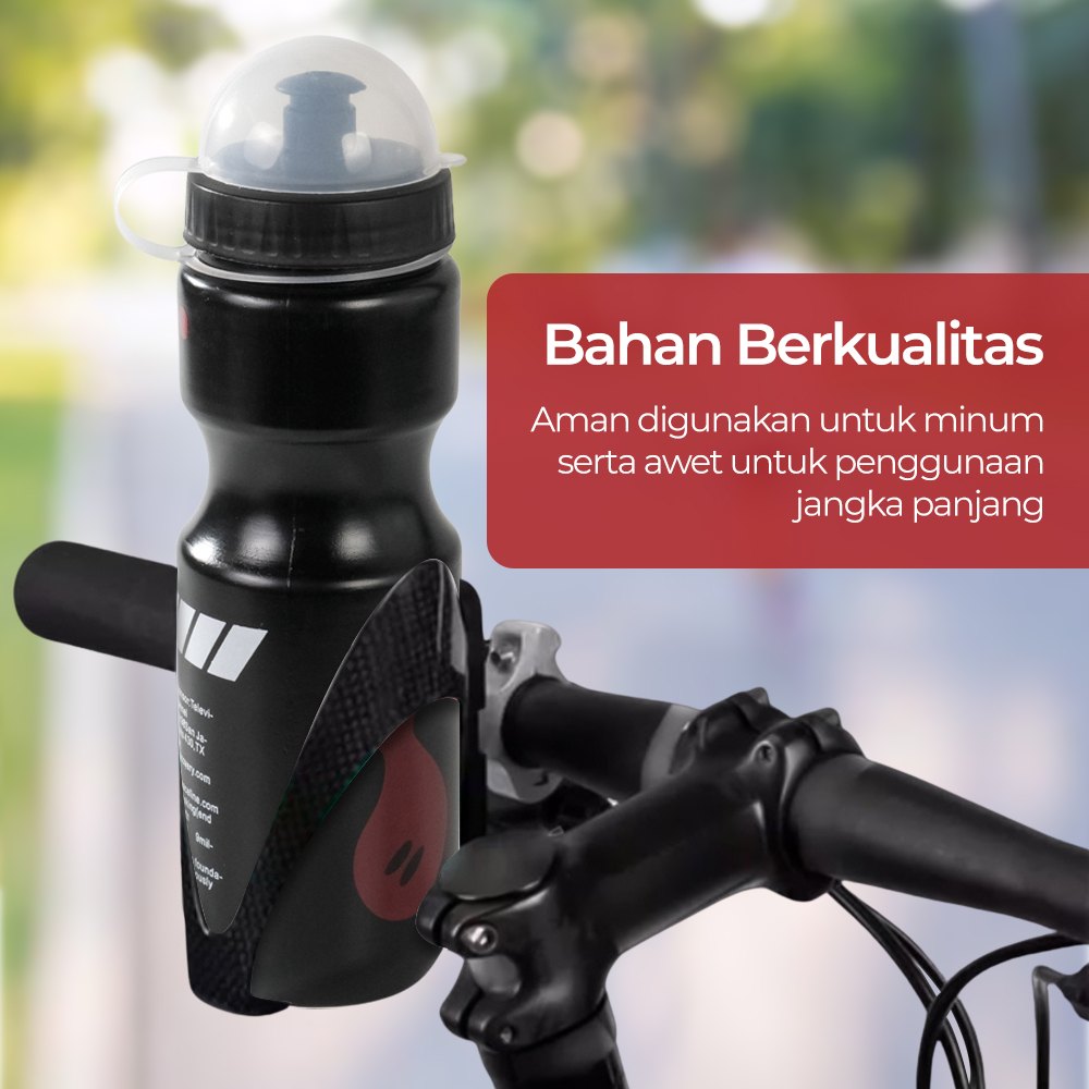 TaffSPORT TREK Botol Minum Sepeda Olahraga Plastik Water Bottle 680ml ...