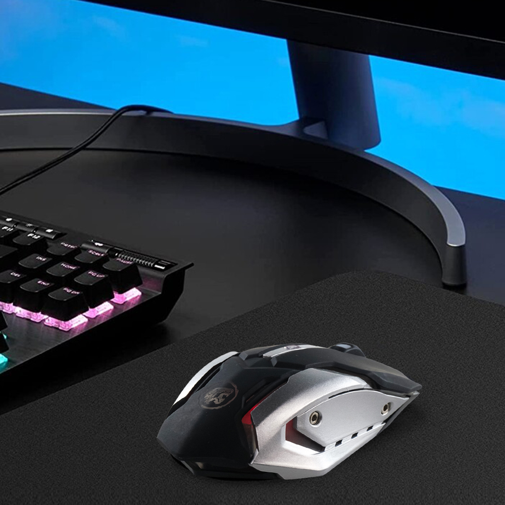 AZZOR Wireless Gaming Mouse RGB 7 Color 2000 DPI Rechargeable - D9 ...