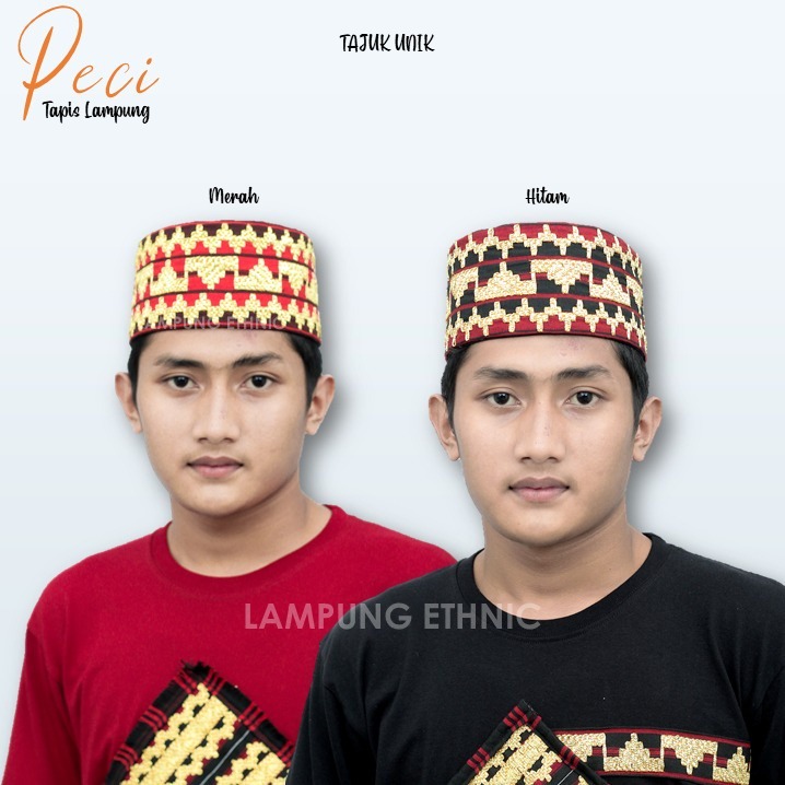 Lampung Ethnica Kopiah Songkok Peci Asli Motif Tapis Lampung 8 - LE812 ...