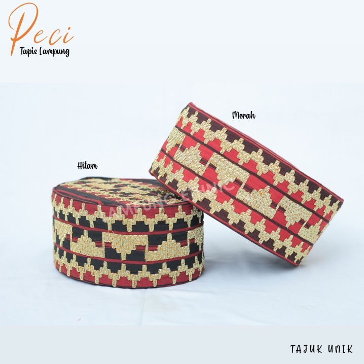 Lampung Ethnica Kopiah Songkok Peci Asli Motif Tapis Lampung 8 - LE812 ...