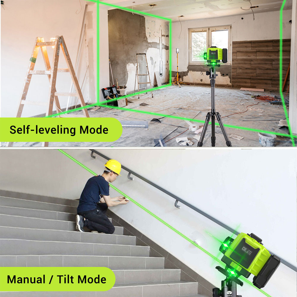 CONENTOOL Laser Level Self Leveling 4D 16 Lines 6000mAh with Remote ...