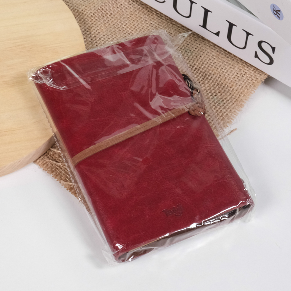 Toddi PHANTACI Buku Catatan Binder Kulit Retro Leaf Kertas B7 - BSD666 ...