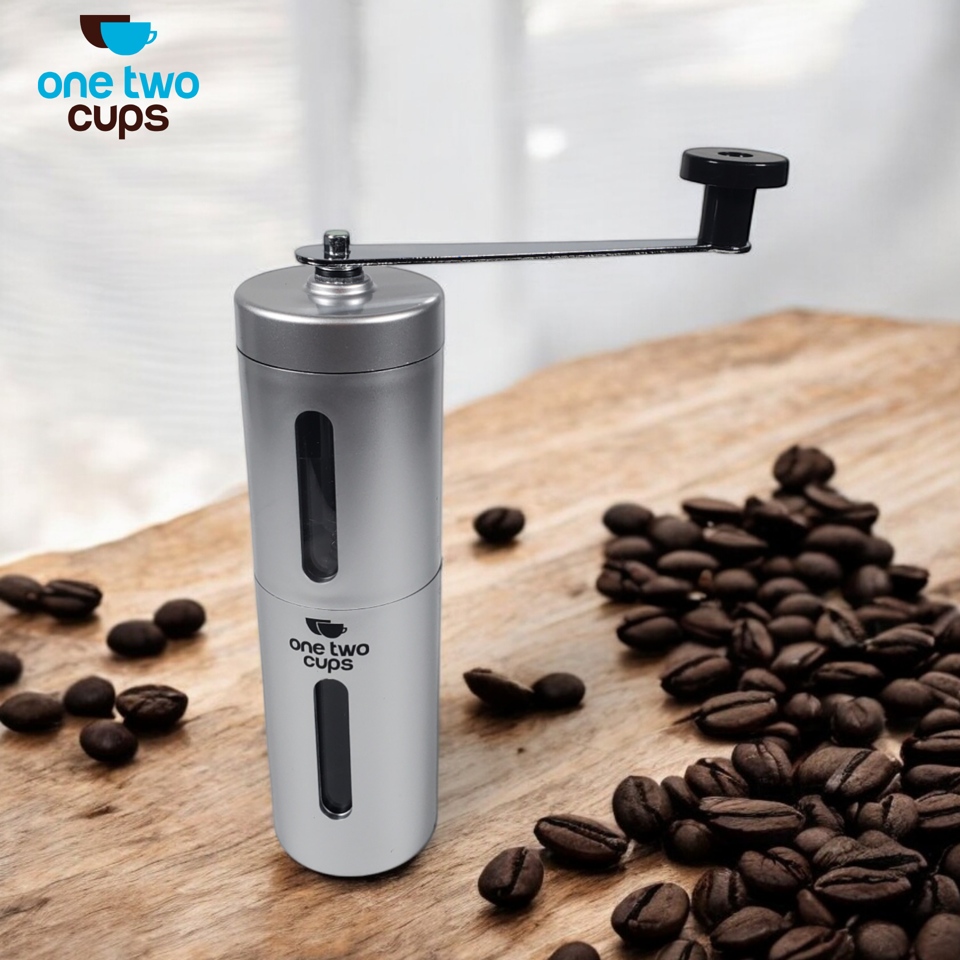 One Two Cups Alat Penggiling Kopi Manual Coffee Grinder Adjustable 60g ...