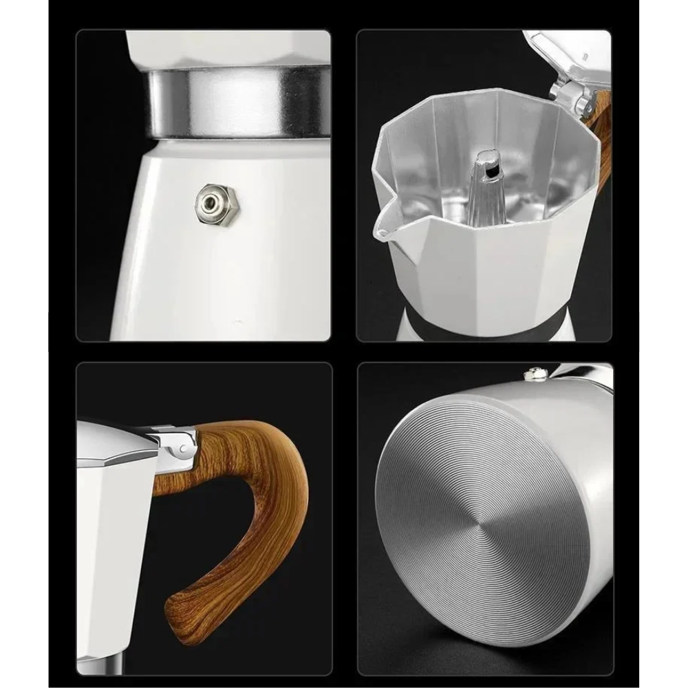 One Two Cups Moka Pot Teko Kopi Espresso Coffee 3 Cup 150ml with Base ...