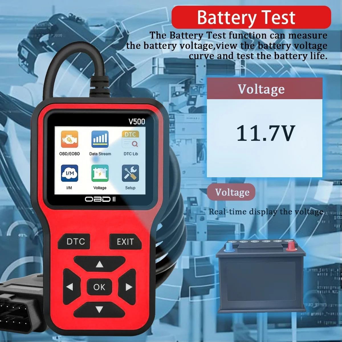 Everfun Alat OBD2 Pembaca Kode Diagnostik Mobil Otomotif Code Reader ...