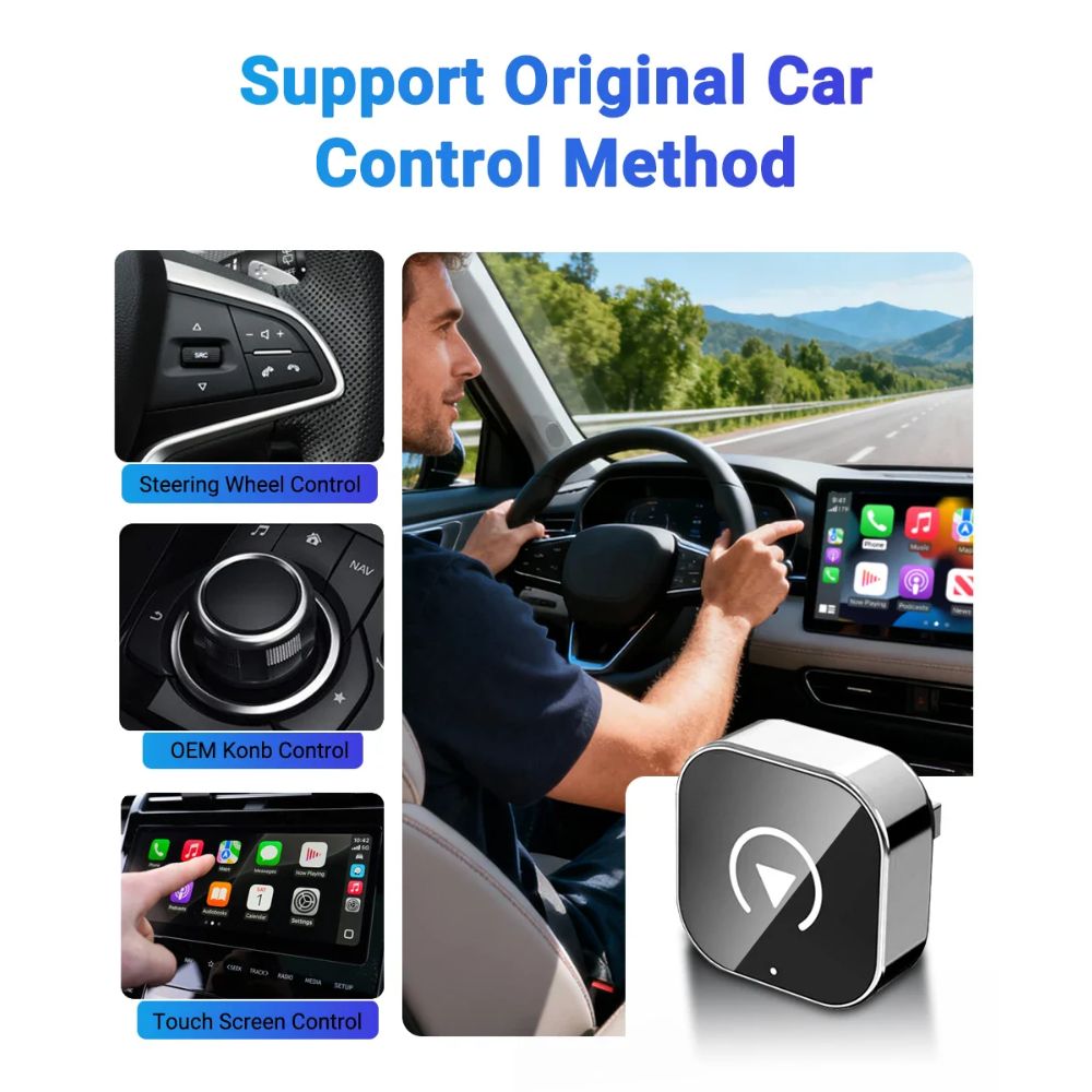 LEXXSON USB Dongle Wireless CarPlay Android Auto 2in1 Bluetooth WiFi ...