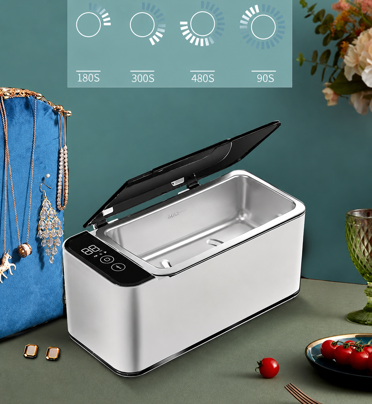 MUGLE Pembersih Kacamata Perhiasan Ultrasonic Cleaner 50W 46KHz - DSG ...