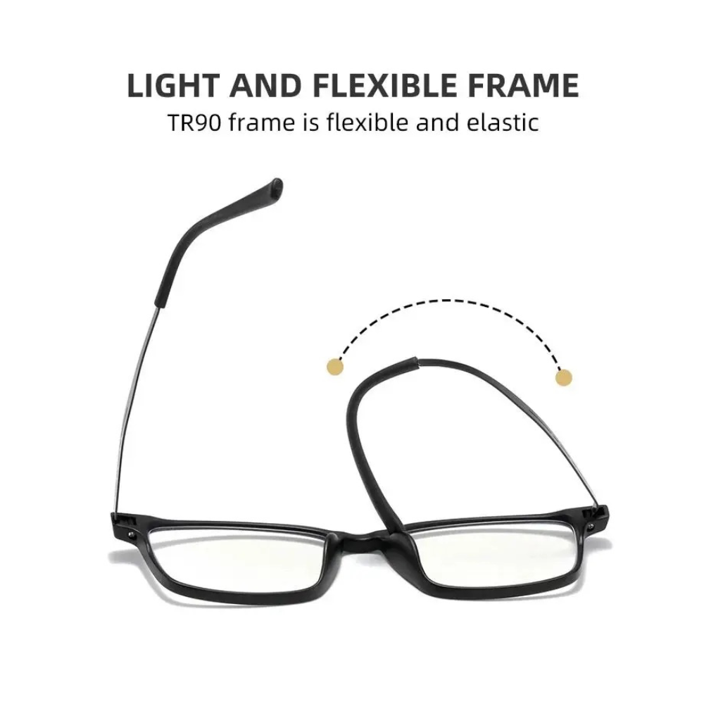 MOMOJA Kacamata Minus Anti Blue Light Myopia Glasses TR90 Frame -2.5 ...