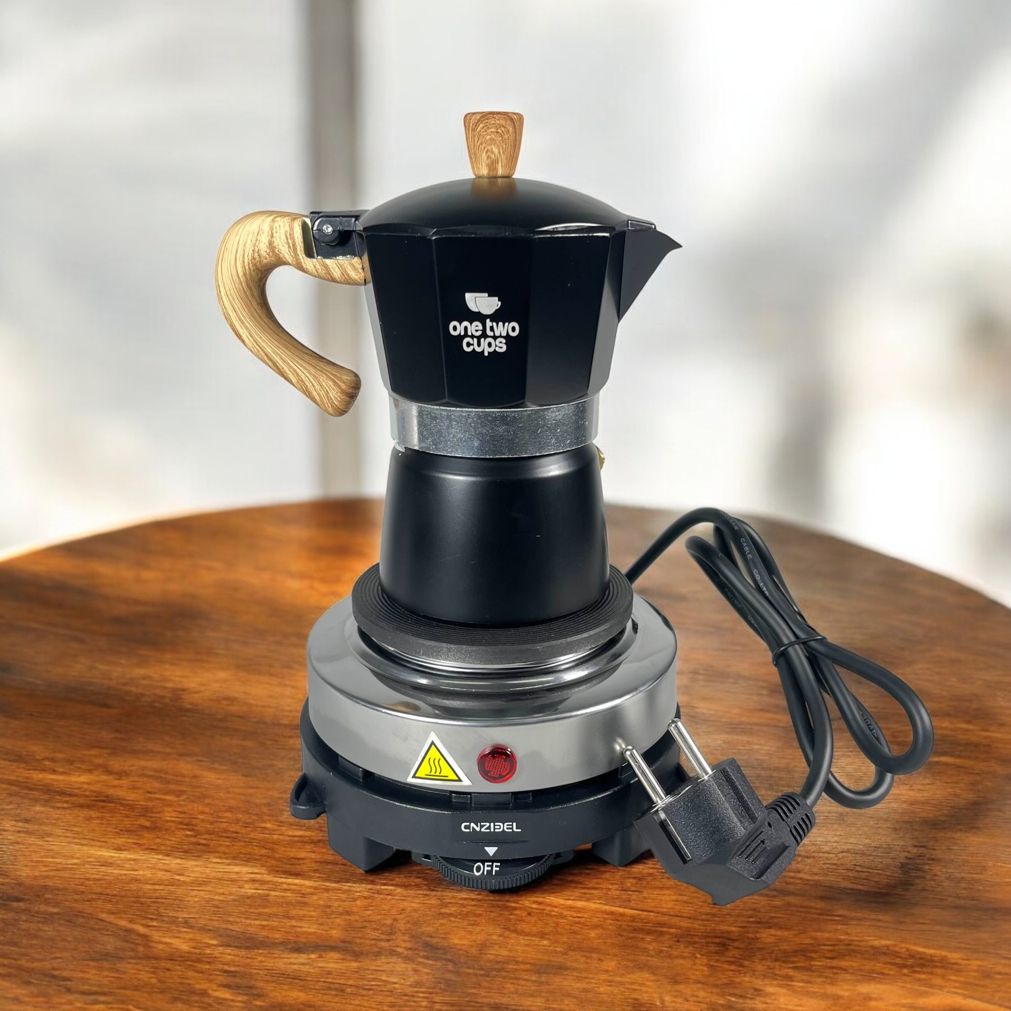 One Two Cups Moka Pot Teko Kopi Espresso Coffee 3 Cup 150ml with Base ...
