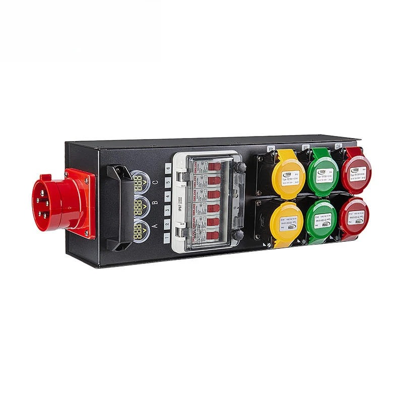 Elevox Power Distribution Box Channel Industrial Socket 3 Phase 32A - W ...