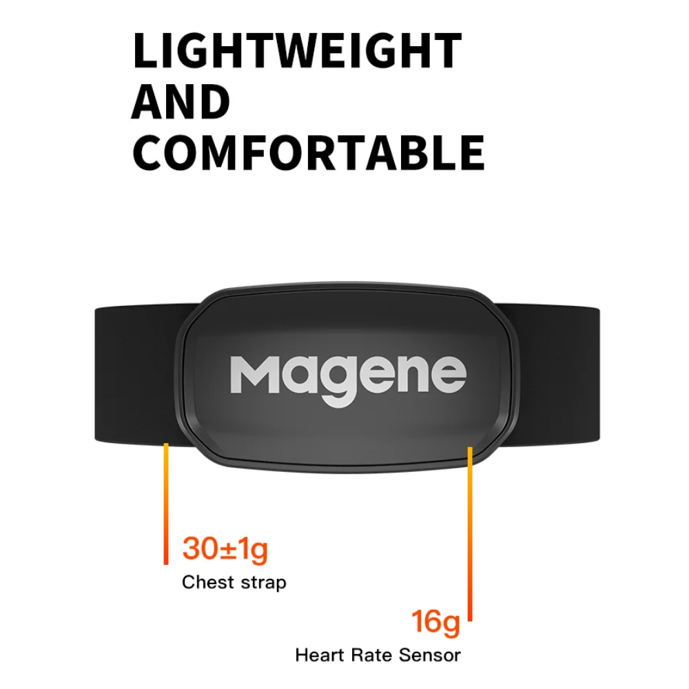 MAGENE Heart Rate Monitor Chest Strap Sensor Jantung Bluetooth ANT ...