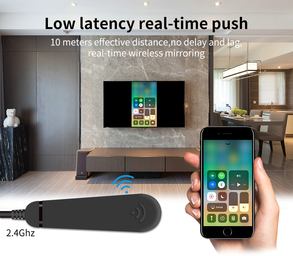 MiraScreen Mirroring AnyCast Miracast Airplay HDMI Dongle WiFi 4K - K6 ...